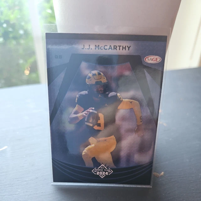 J.J. MCCARTHY 2024 Sage All Rookie Team Black #111 Minnesota Vikings ...