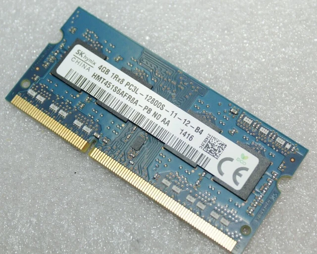 SKHYNIX 4GB 1RX8 PC3L-12800S LAPTOP RAM MEMORY HMT451S6AFR8A-PB $14.26 ...