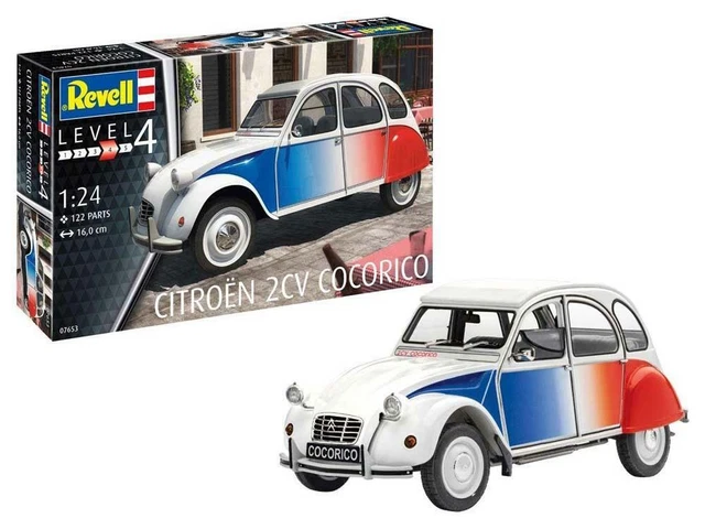 REVELL CITROEN 2CV Cocorico 1:24 Kit Modellismo Plastica con Vernice e ...