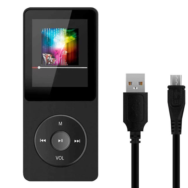 REPRODUCTOR MP3 MP4 Audio Video Radio Fotos Altavoz Integrado Pantalla ...