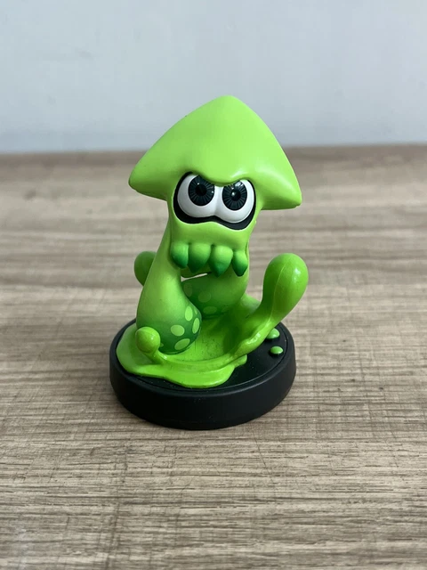 NINTENDO AMIIBO FIGURE - Splatoon - Green Inkling Squid In Ex Cond £3. ...