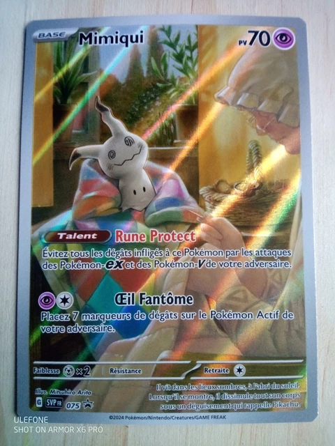 CARTE POKEMON MIMIQUI 075 PROMO HOLO EV4.5 Ecarlate et Violet SVP FR NEUF EUR 3,99 - PicClick FR