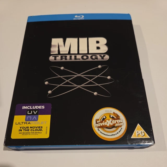 MEN IN BLACK TRILOGY Blu Ray with Slip Case Films 1-3 Will Smith Tommy ...