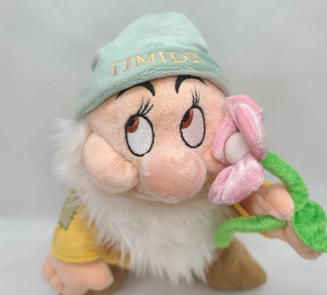 DISNEYLAND PARIS RESORT Snow White Seven Dwarfs "Bashful" TIMIDE Plush ...