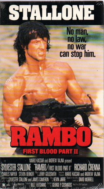 RAMBO: FIRST BLOOD Part II (VHS, 1992) Sylvester Stallone BRAND NEW ...