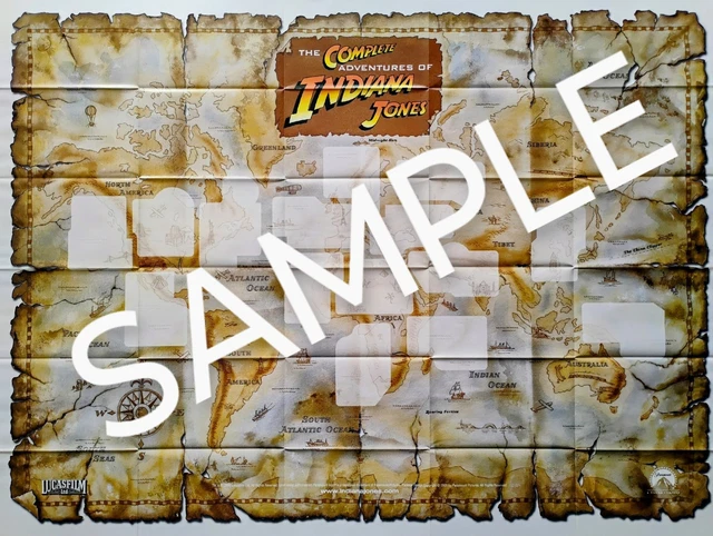 INDIANA JONES COMPLETE Adventures A4 print of 90s young Indiana Jones ...