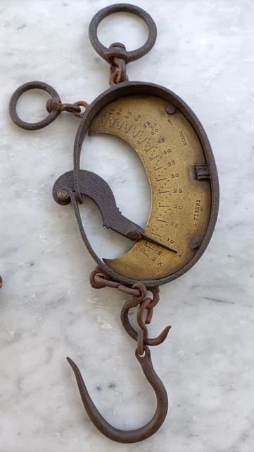 PESON ANCIEN XVIII ou XIX Signé Fleury EUR 50,00 - PicClick FR