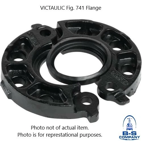 VICTAULIC 4& STIL 741 Flanschadapter mit E-Dichtung für gerillte Endrohrbeschläge EUR 225,60 ...