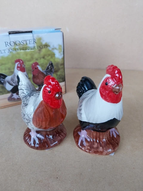 LESSER & PAVEY Limited Rooster Salt And Pepper Pots $8.03 - PicClick AU