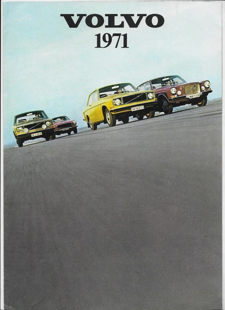 1971 VOLVO CAR brochure: Volvo 142, 144, 145, 164 & 1800 E £19.99 ...