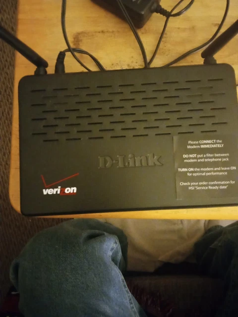 D-LINK DSL-2750B WIRELESS N Router 300MBPS 4-Port Ethernet Verizon ...