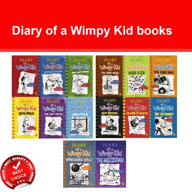 DIARY OF A Wimpy Kid Series by Jeff Kinney Children's Books | Variation ...