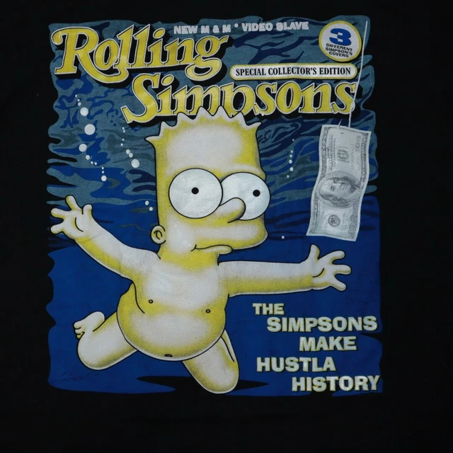 VINTAGE ROLLING SIMPSONS The Simpsons, Bart Simpson Nirvana 'Nevermind ...