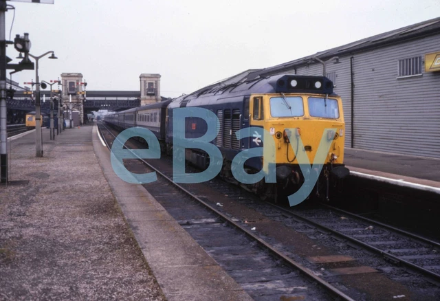 35MM RAILWAY SLIDE of Class 50 50016 @ Exeter St Davids Copyright to ...
