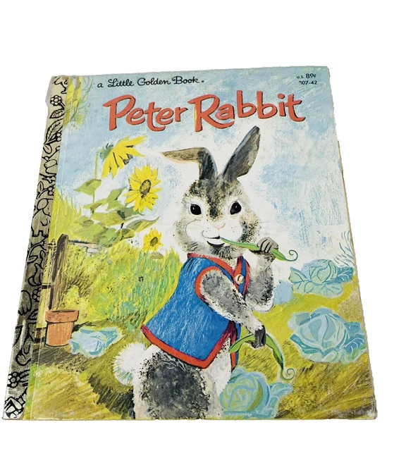 VINTAGE PETER RABBIT a Little Golden Book Children Hardcover Kids Book ...