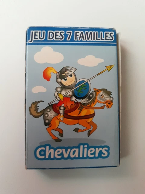 PAQUET DE CARTES jeu des 7 familles chevaliers EUR 5,00 - PicClick FR