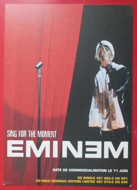 EMINEM - PLAN Media / Press Kit "Sing For The Moment" EUR 9,90 ...