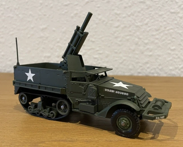 SOLIDO MILITAIRE WW2 U.S. Half-Track M3 T19 HMC obusier anti-chars de ...