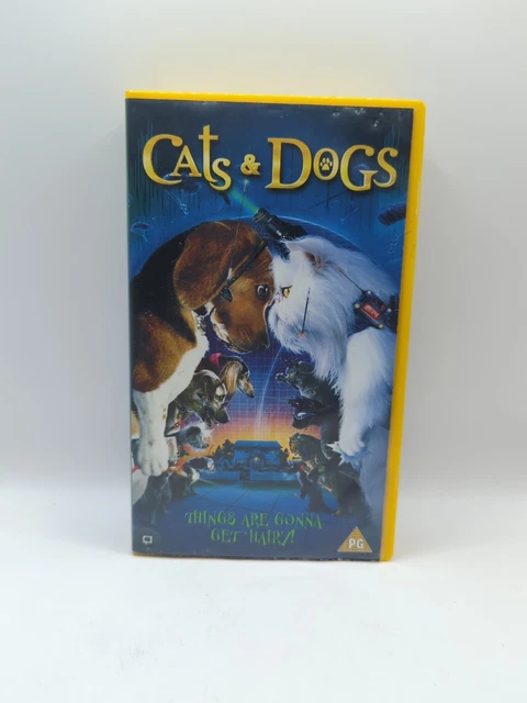 CATS & DOGS VHS Cassette Tape 2001 Warner Bros Tested Working PAL PG ...