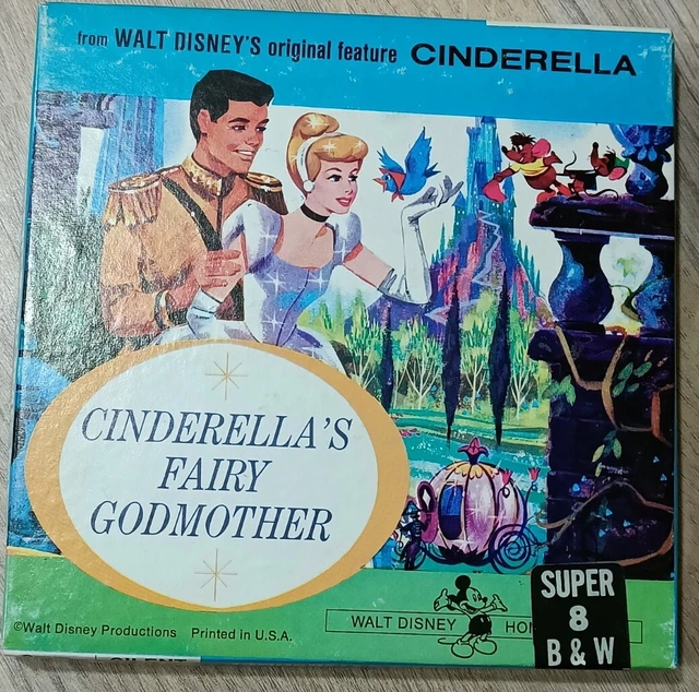 Walt Disney Super 8 Cinderella Fairy Godmother 50ft Bandw Silent £19 99