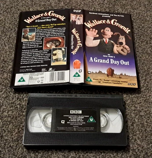 WALLACE & GROMIT - A Grand Day Out VHS (1993) 🌕🚀 VINTAGE Children's ...