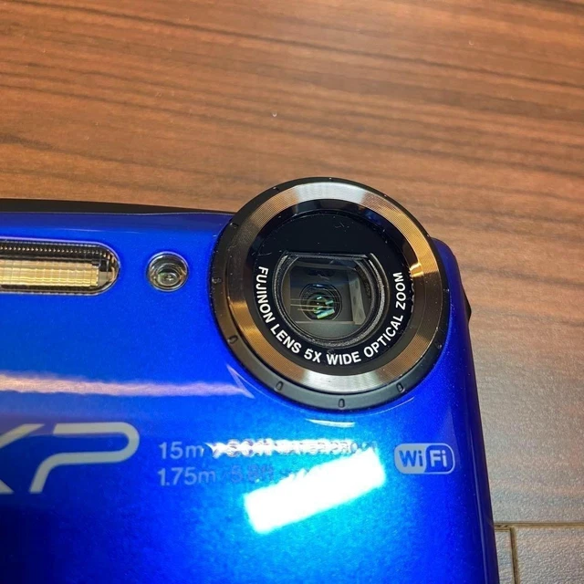 FUJIFILM FINEPIX XP90 Blue Compact Digital Camera Tested from Japan ...