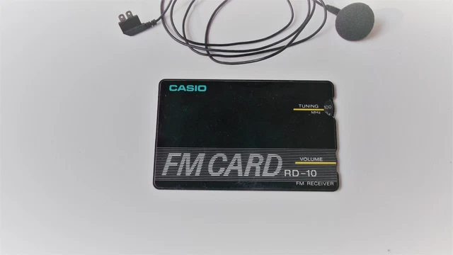 CASIO FM CARD Radio RD-10 £8.50 - PicClick UK