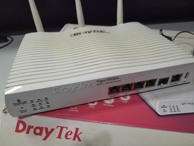 DRAYTEK VIGOR 2830N-PLUS ADSL2+ modem router VPN firewall di sicurezza ...