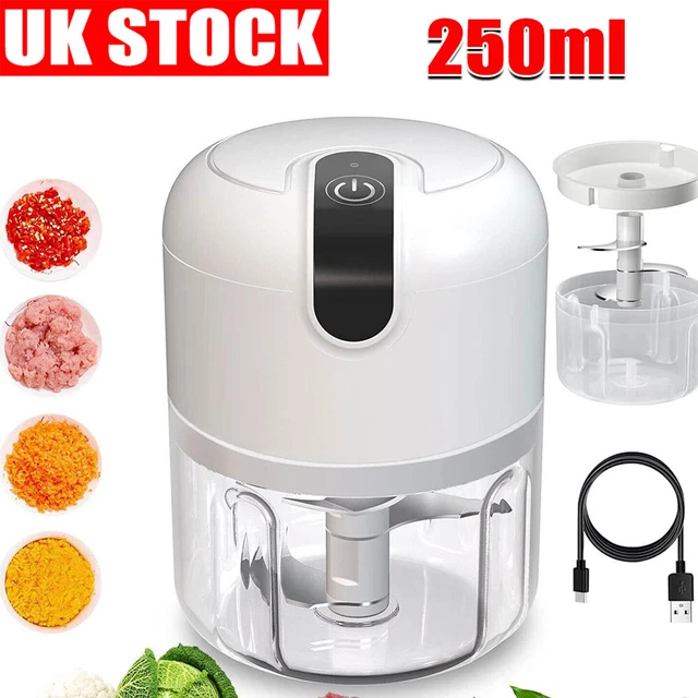 250ML ELECTRIC CHOPPER Food Processor Multi Blender Meat Fruit ...