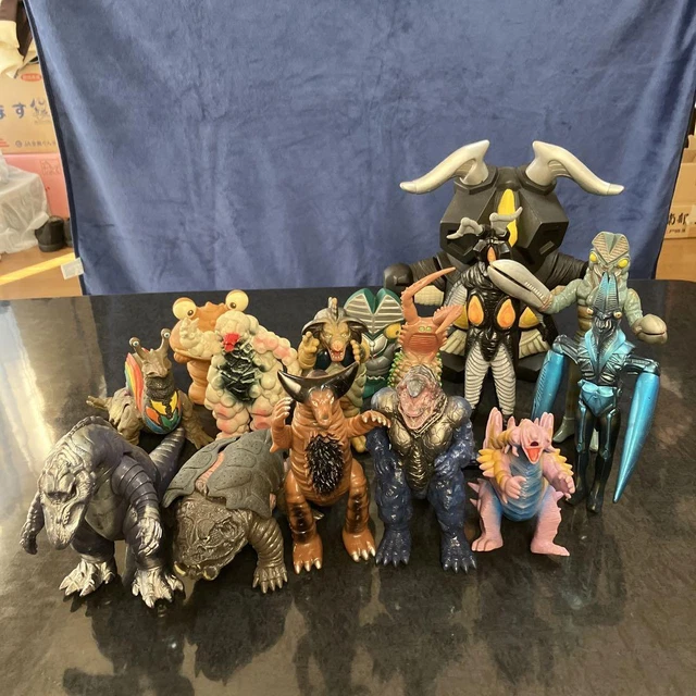 ULTRAMAN KAIJU MONSTER Sofubi Set Vintage 1990s BANDAI Soft Vinyl ...