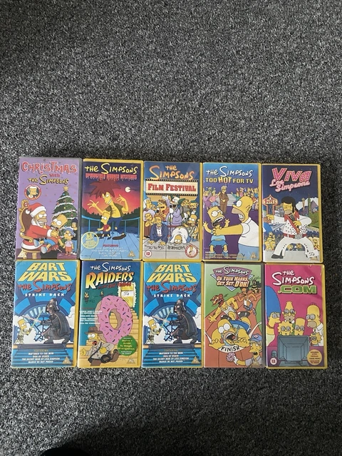 THE SIMPSONS VHS Video Tapes Bundle 1990s-2000s Vintage Collection Used ...