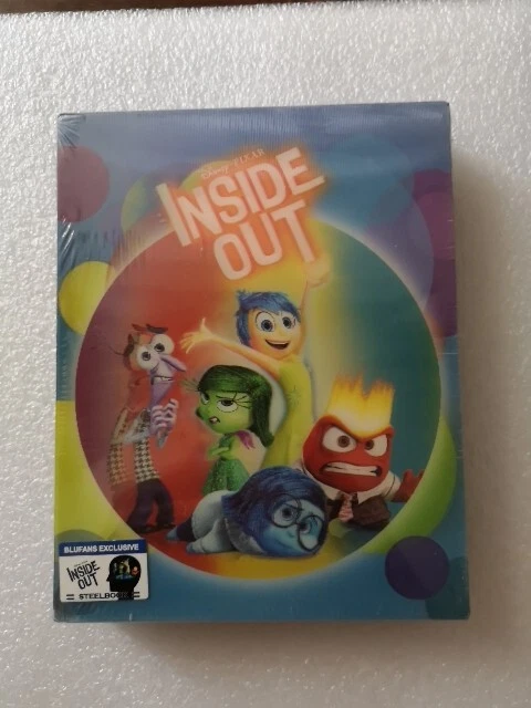INSIDE OUT BLUFANS Exclusive Blu-Ray Steelbook Fullslip Lenticular ...