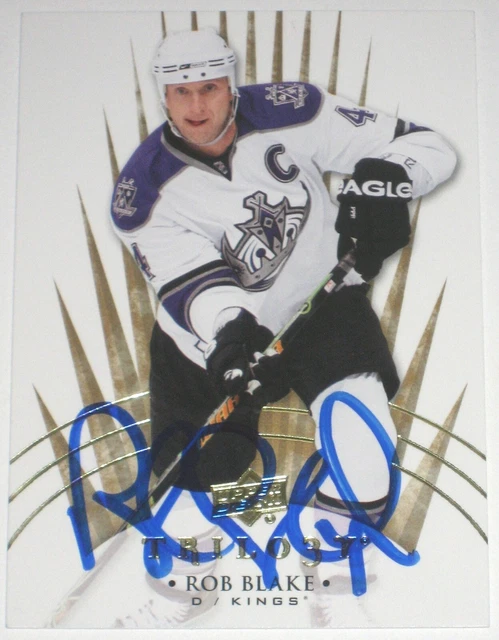 ROB BLAKE SIGNED 14-15 Upper Deck Trilogy Los Angeles Kings Card ...