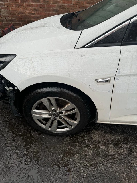 VAUXHALL ASTRA K mk7 wing white Passenger side Front Left Breaking 2016 ...