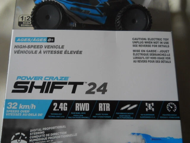 POWER CRAZE SHIFT 24 2.4G High Speed Remote Control RC Car 1:24 NEW $59 ...