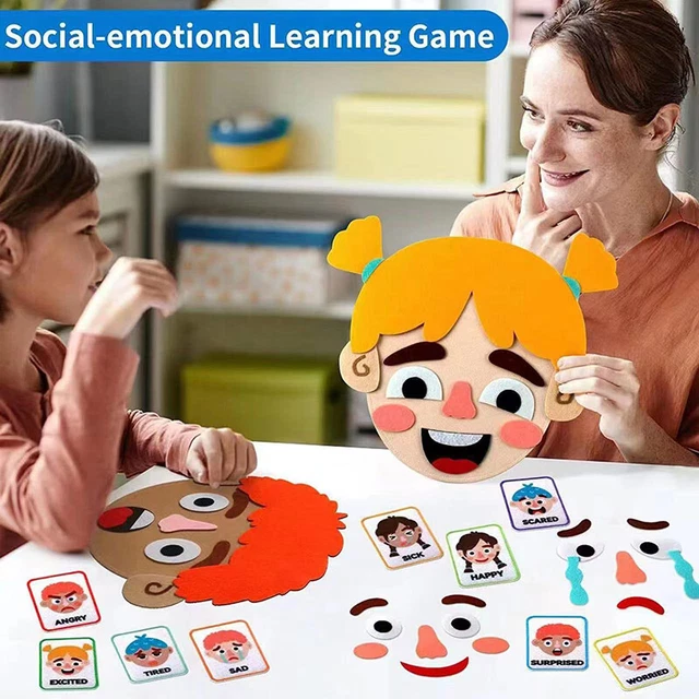 1 SET MONTESSORI Social Emotional Boards Sensory Toys For Kids And ...