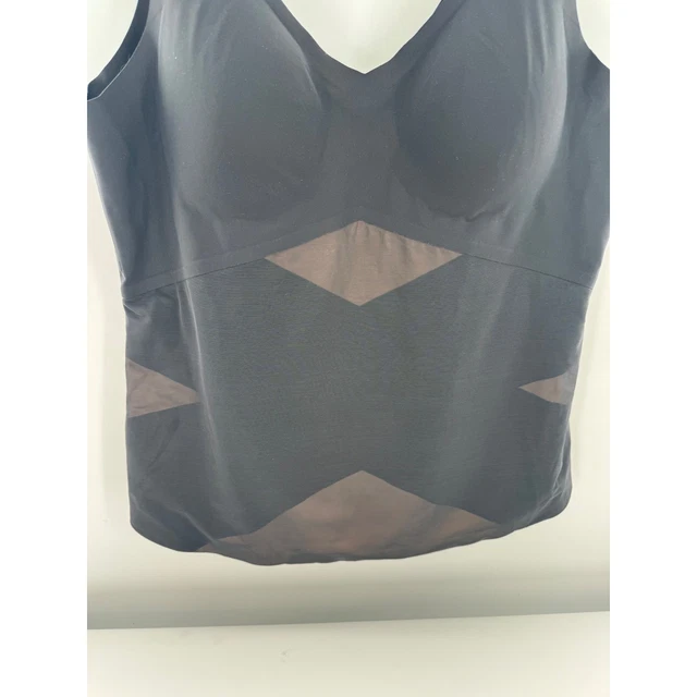 HONEYLOVE LIFTWEAR TANK Women 3X Black V-Neck Smoothing Shapewear ...