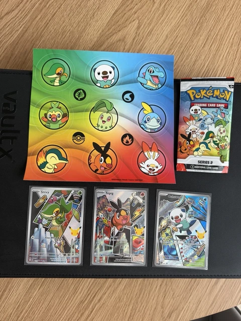 POKÉMON TCG FIRST Partner series 2 HOLO PROMO Snivy/Tepig/Oshawott £37. ...