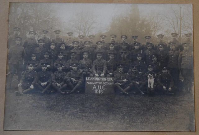 WW1 ORIGINAL PHOTO Army Ordnance Corps Leamington Spa Mobilisation ...