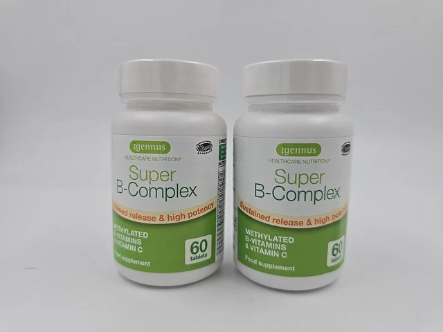 2 X 60, Super B-Complex High Absorption Methylated B Vitamins, Clean ...