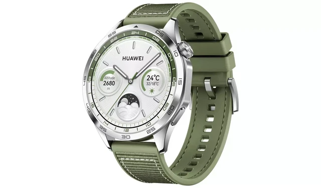 HUAWEI WATCH GT 4 46mm Smartwatch GPS Green Composite Fitness Tracker £ ...