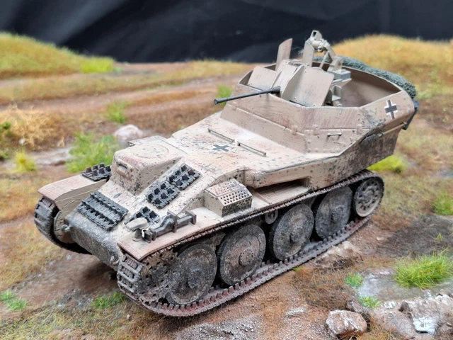 DT. SD.KFZ. 140 Flakpanzers 38(t) gebaut+bemalt+gealtert 1:35 EUR 13,99 ...