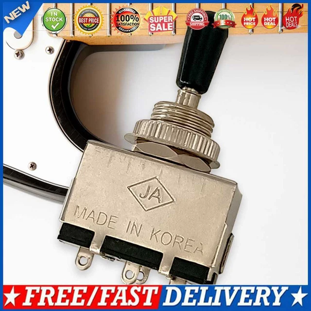 3 WAY GUITAR Pickup Lever Switch Easy Installation Metal Instrument ...