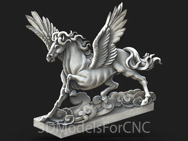 3D MODEL STL File for CNC Router Laser & 3D Printer Pegasus 2 £2.39 - PicClick UK