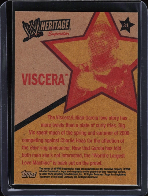 2006 TOPPS HERITAGE II WWE #31 Viscera NEUF EUR 1,39 - PicClick FR