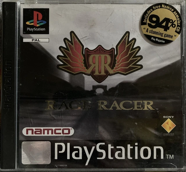 SONY PS1 BLACK Label PAL Rage Racer + Namco Demo Disk With Manual CIB £ ...