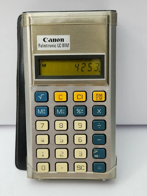 VINTAGE CANON PALMTRONIC LC-81M Calculator. RARE $24.99 - PicClick AU