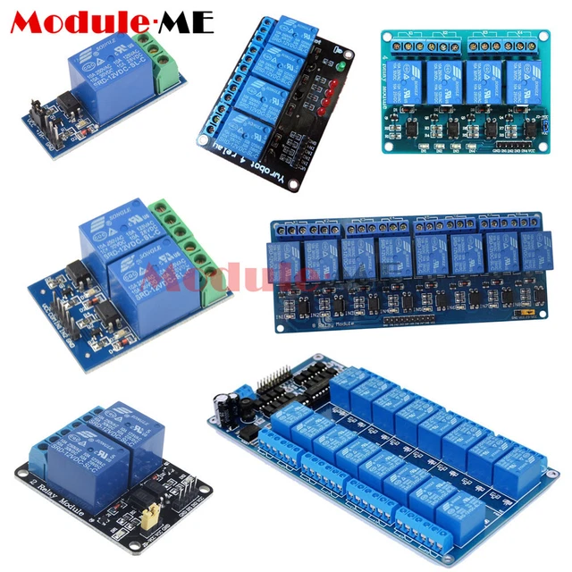12V 1/2/4/8/16 CHANNEL Relay Module With optocoupler For PIC AVR DSP ...