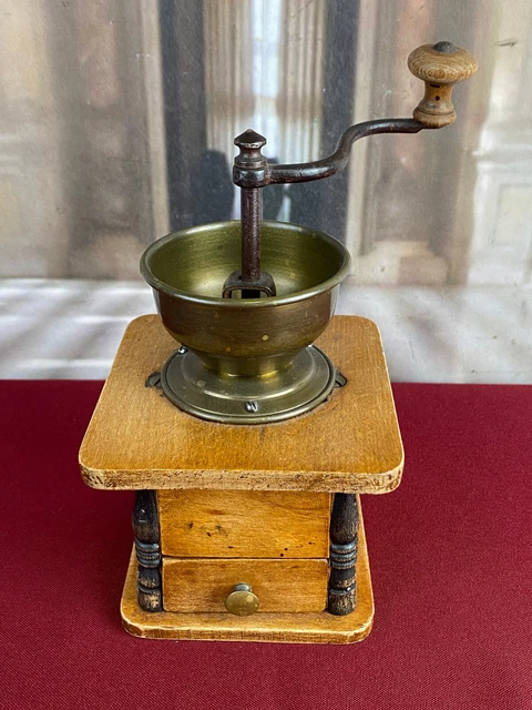 ANTIKE KAFFEEMÜHLE MÜHLE Aus Holz Und Kupfer EUR 31,49 - PicClick DE