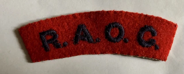 ROYAL ARMY ORDNANCE Corps RAOC cloth Shoulder Patch WW2 Uniform EUR 11 ...